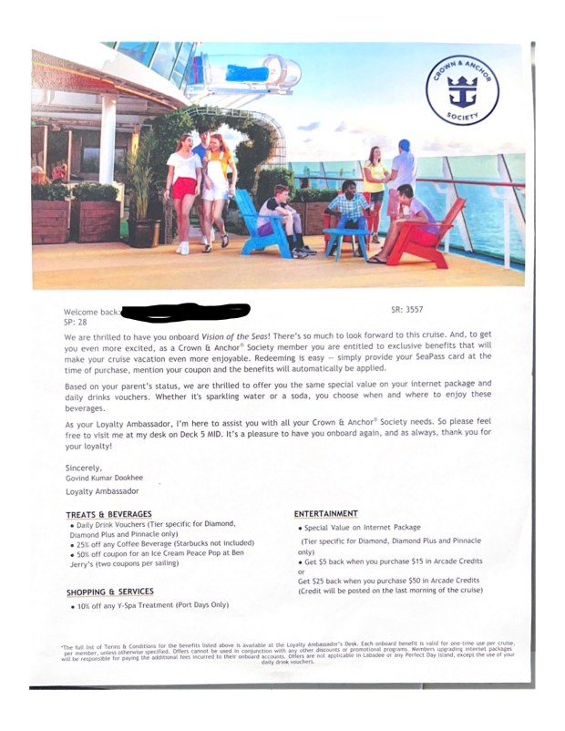 Vision of the Seas Day 2–A Day at Sea! | Taryn's Mad Hatter Adventures